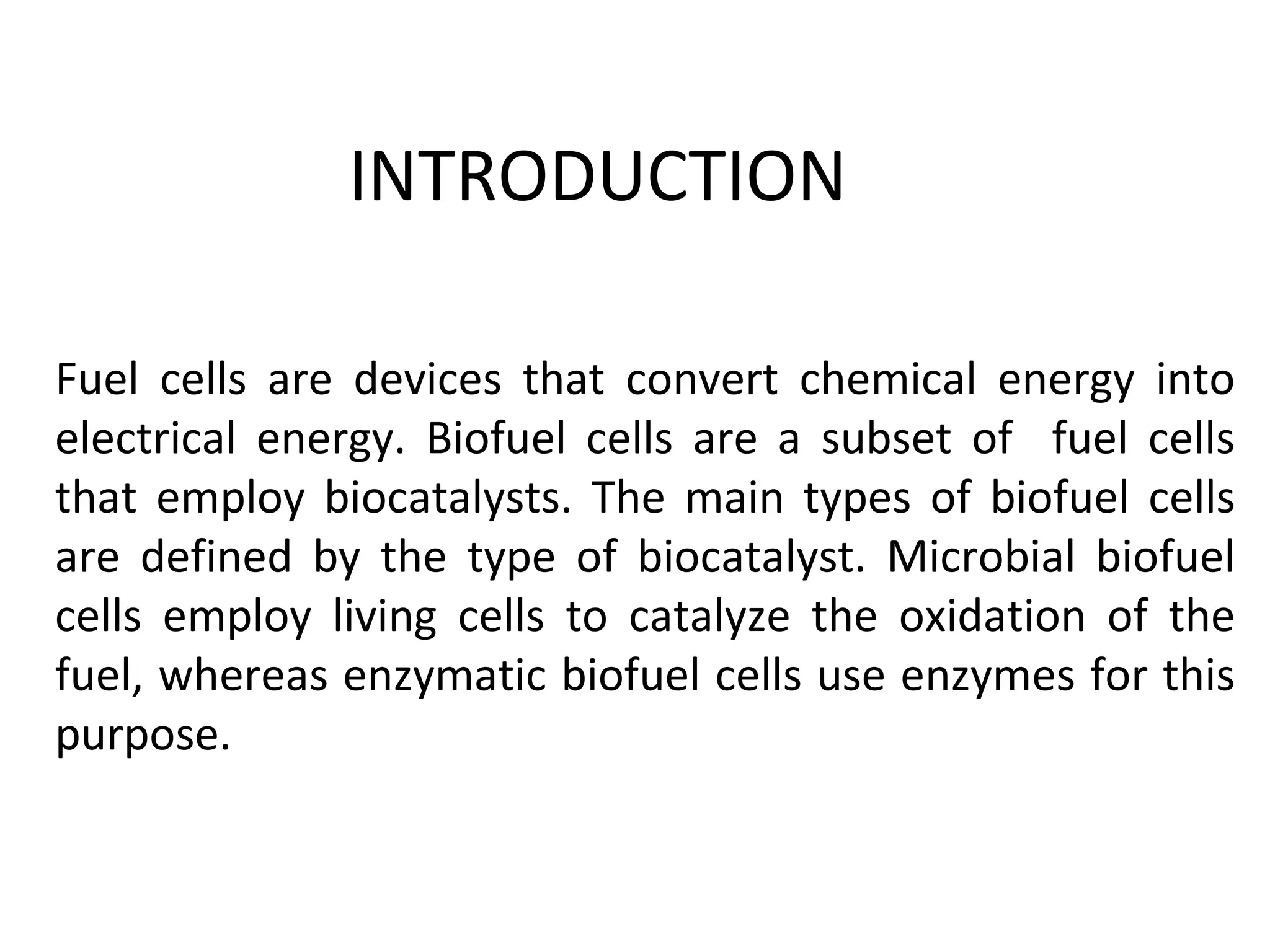 Enzymatic biofuel cells | ODP