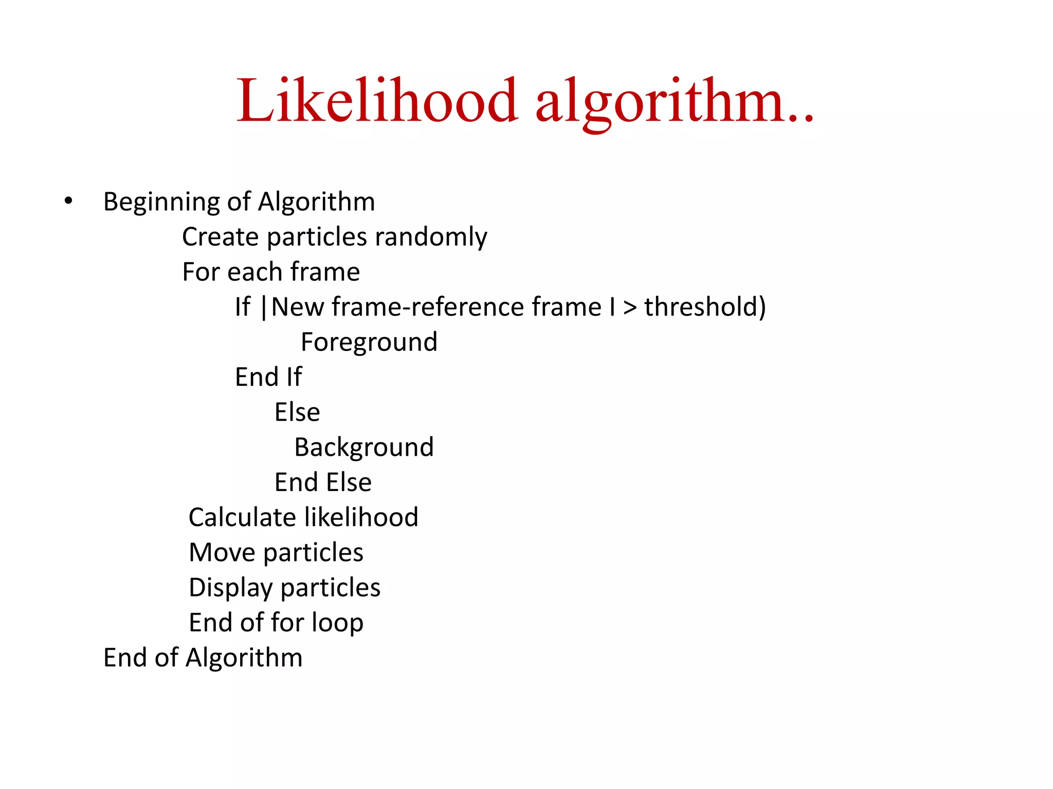 multiple object tracking using particle filter | PPT