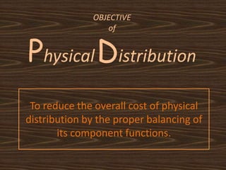 Chapter 7: Physical Distribution | PPTX