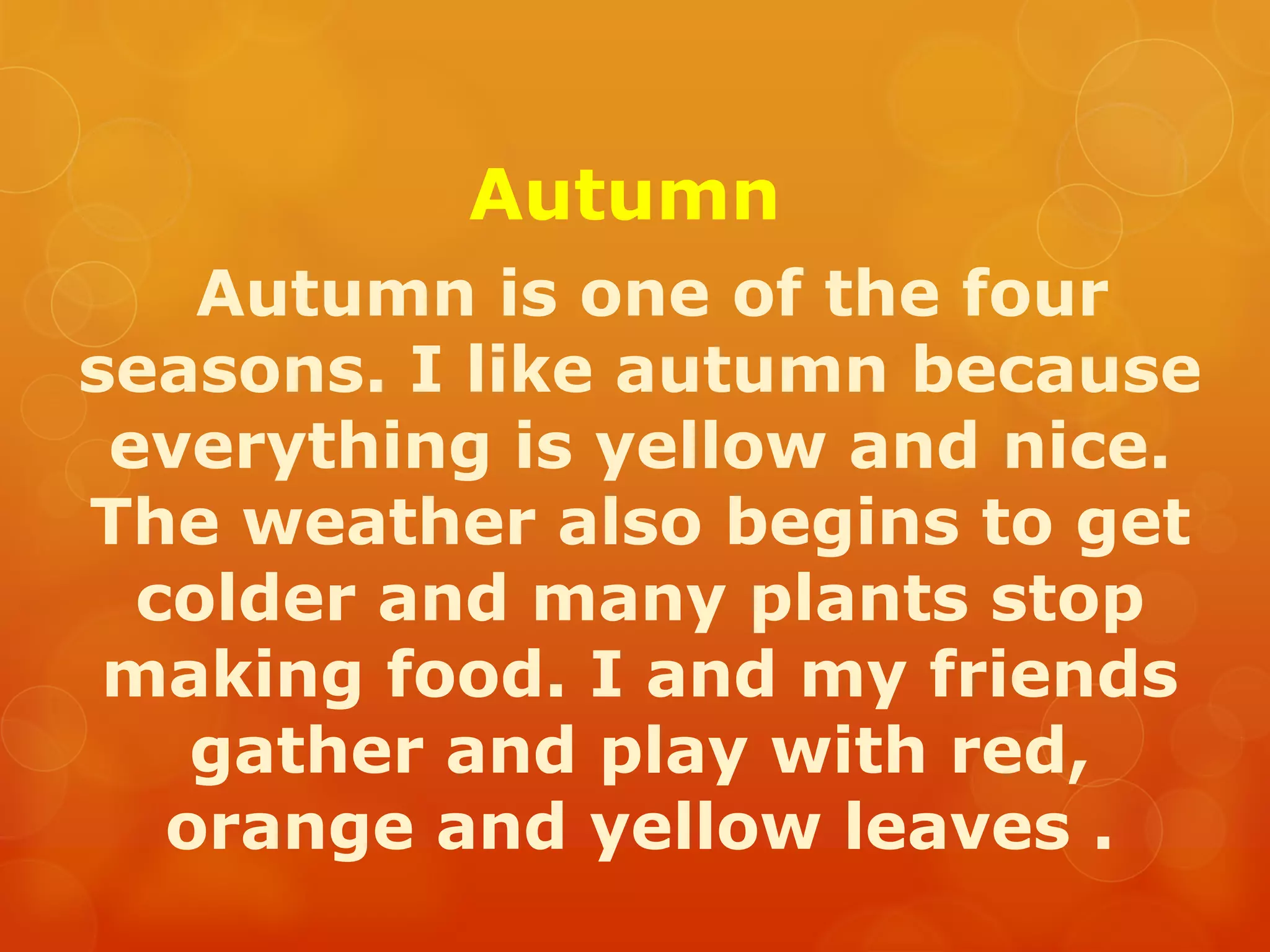 Autumn Presentation | PPTX