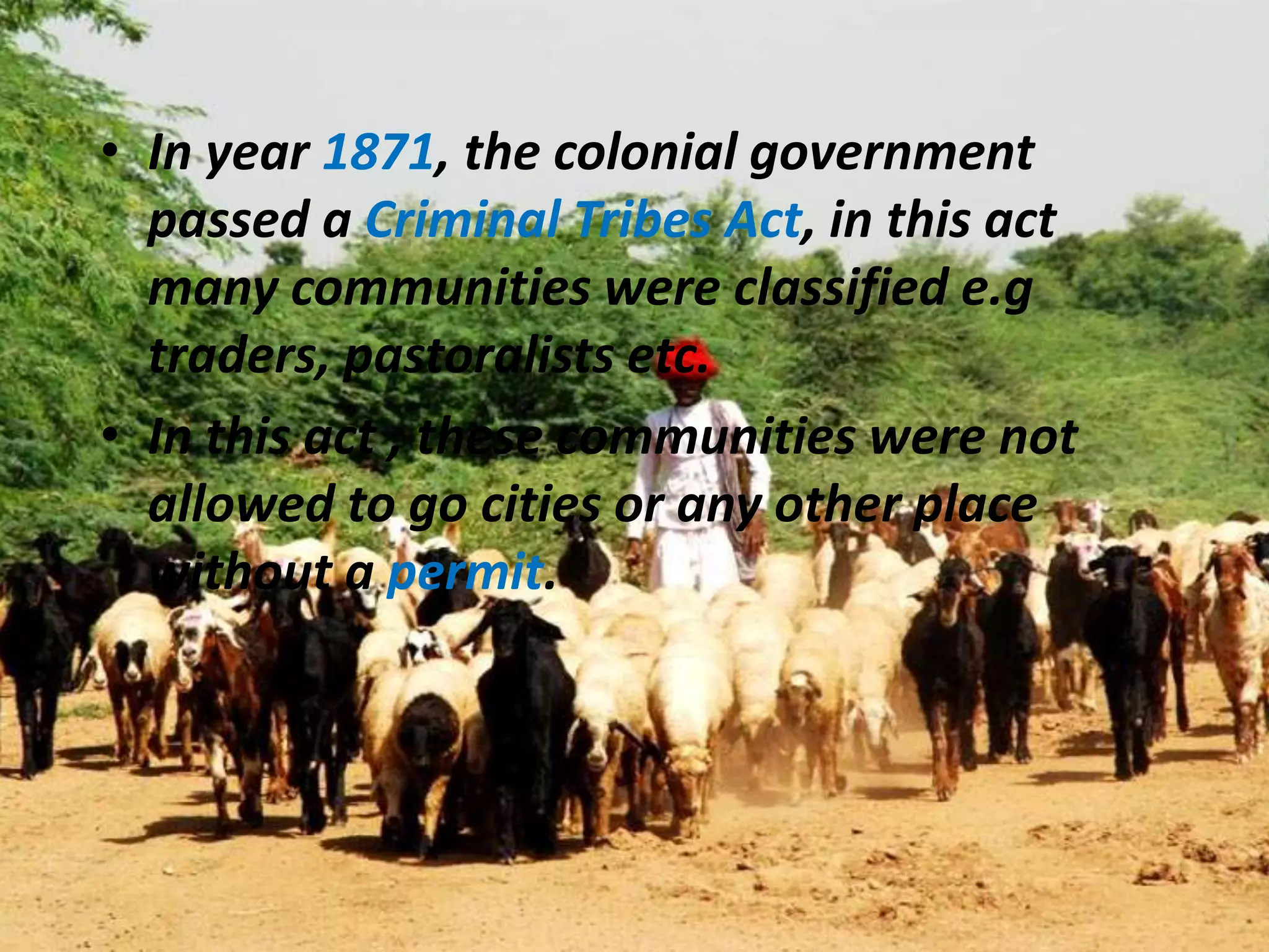 colonial rule and pastoriallife | PPTX