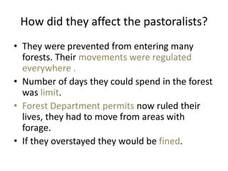 colonial rule and pastoriallife | PPTX