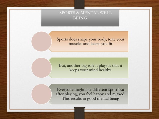 SPORTS ON MENTAL WELL BEING | PPT