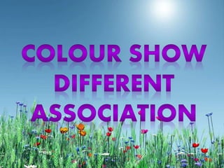 Color shows different association | PPTX