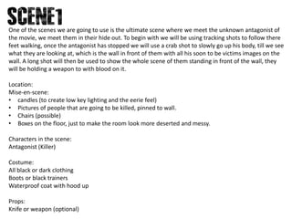 The Listed Movie Scene breakdown | PPT