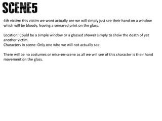 The Listed Movie Scene breakdown | PPT