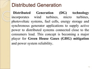 DISTRIBUTED GENERATION ENVIRONMENT WITH SMART GRID | PPT