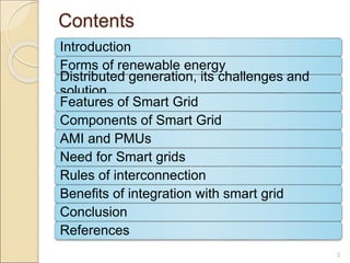 DISTRIBUTED GENERATION ENVIRONMENT WITH SMART GRID | PPT