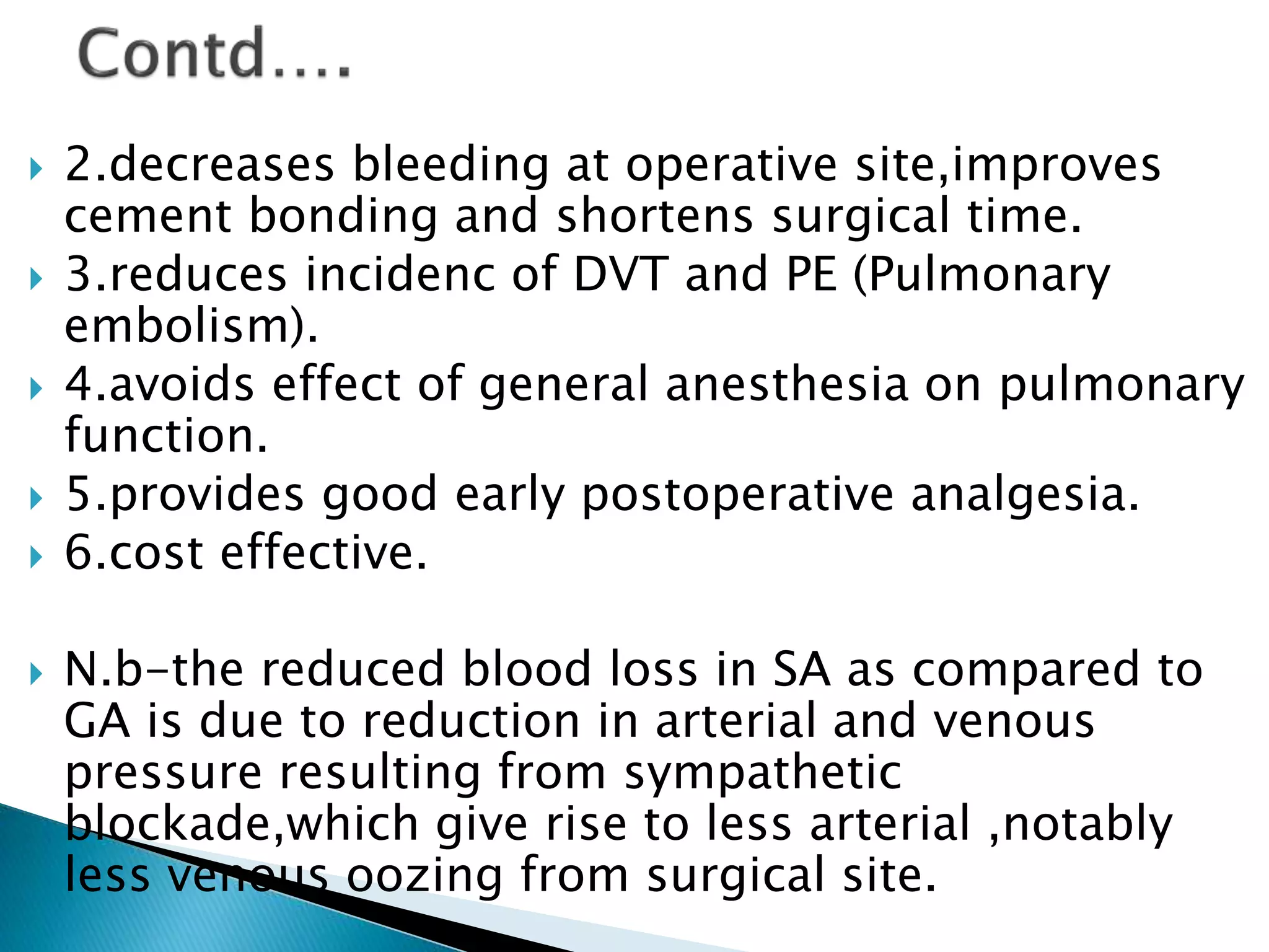 ANESTHETIC MANAGEMENT OF TOTAL HIP REPLACEMENT SURGERY | PPTX