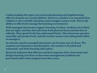 class room management | PPTX