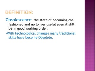 obsolescence | PPTX