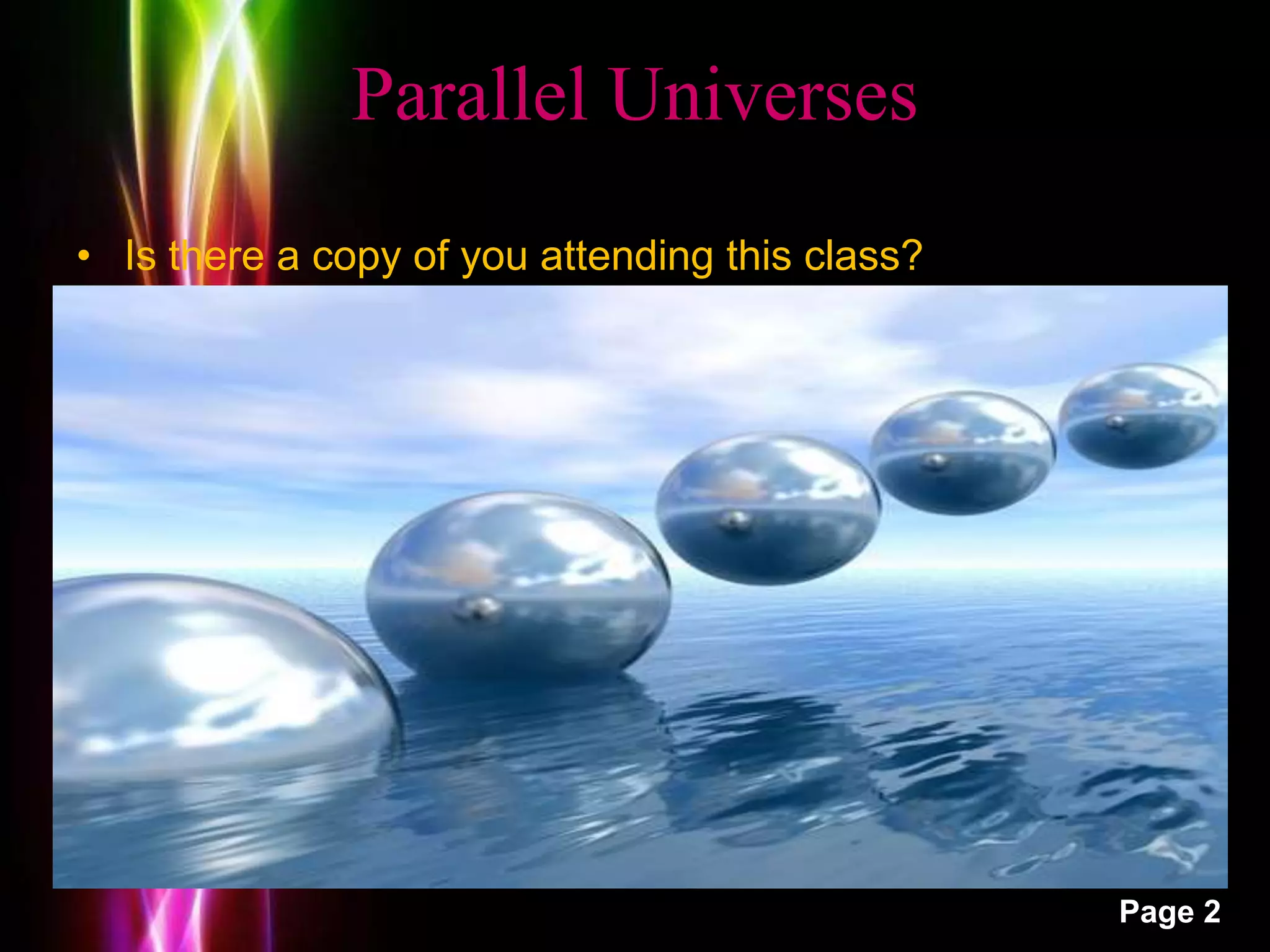 Parallel universes | PPTX
