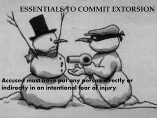 extorsion section 383 | PPTX