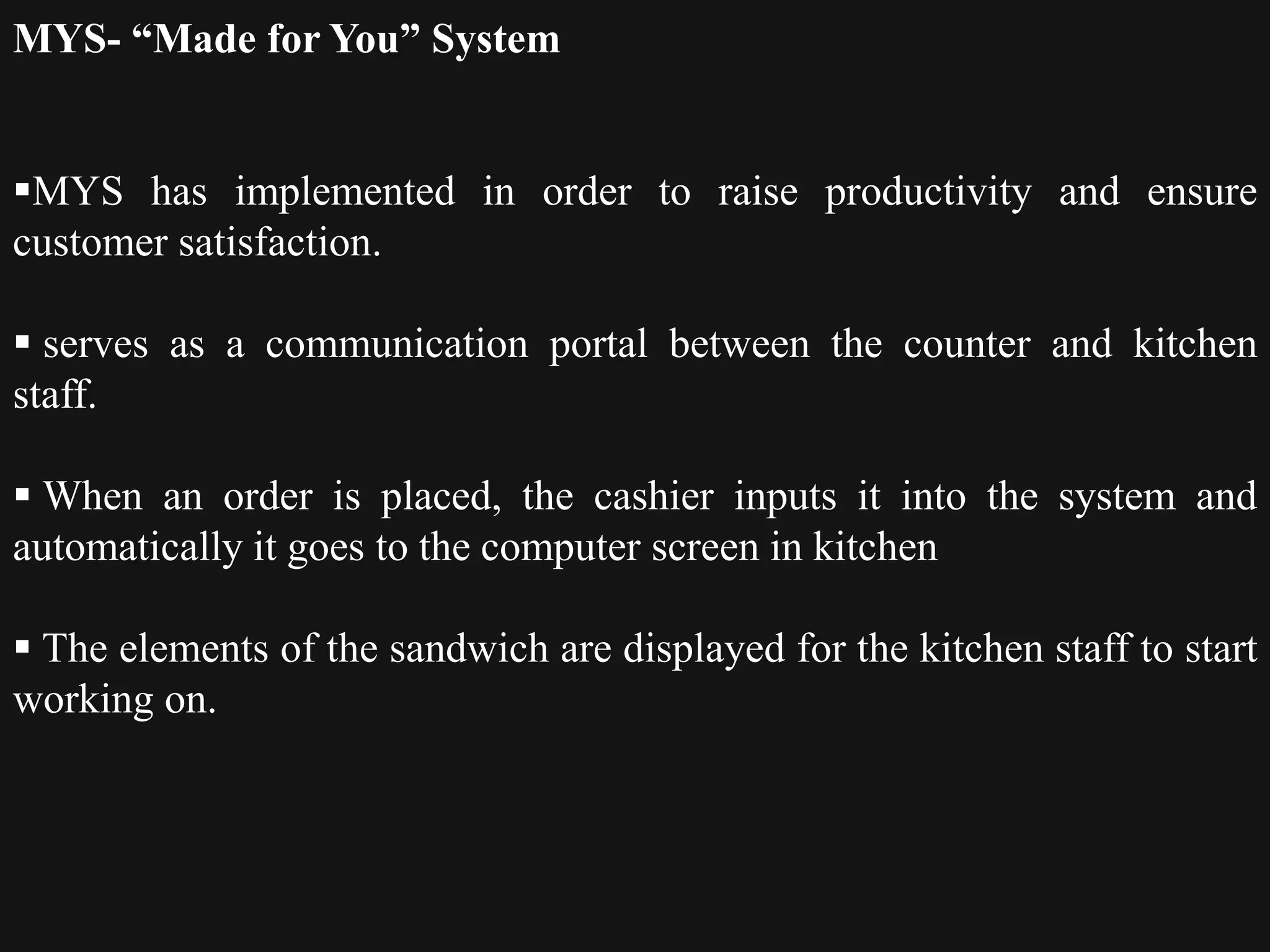 McDonald's information systems | PPTX
