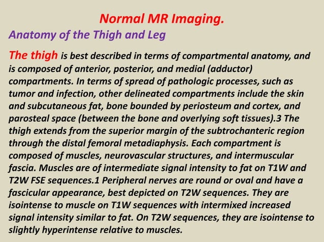 Presentation1.pptx, radiological anatomy of the thigh and leg. | PPTX | Death, Injury, or ...