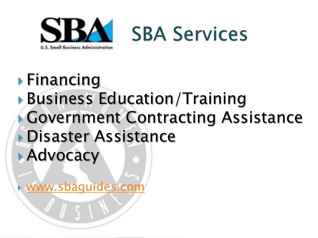 U.S. Small Business Administration Programs