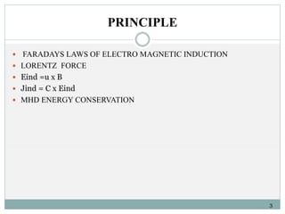 mhd generator | PPTX | Physics | Science