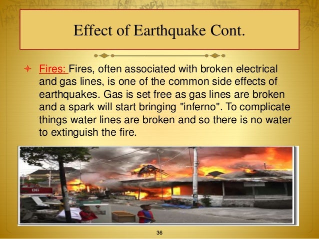 Effects Of Earthquakes Fire