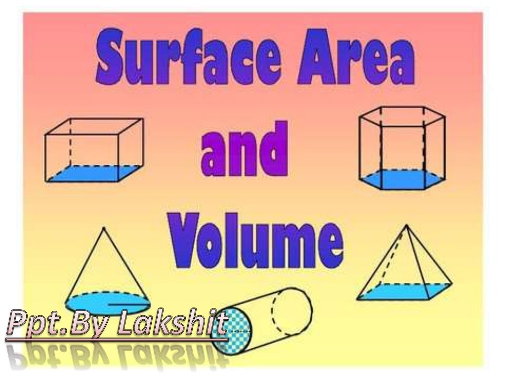 Presentation On Surface area and Volumes with sums and solutions