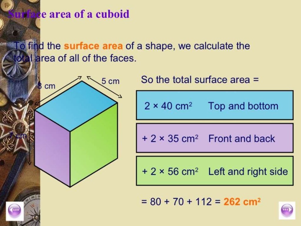 Presentation On Surface area and Volumes with sums and solutions