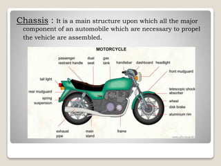 Two wheeler and its chassis | PPTX