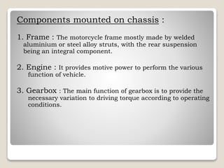 Two wheeler and its chassis | PPTX