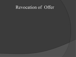 revocation of offer by aqib rehman | PPTX