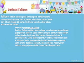 Talibun (Puisi Lama) | PPTX