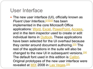 Features Of Office 2007 | PPT
