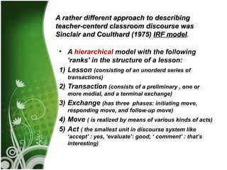 Classroom Interaction and Second Language Acquisition | PPT