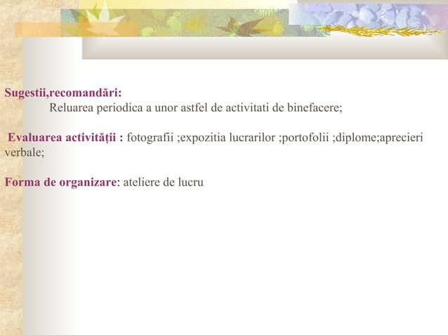 indemanare si culoarePresentation1 | PPT