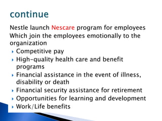 Nestle Motivational program for employes | PPTX