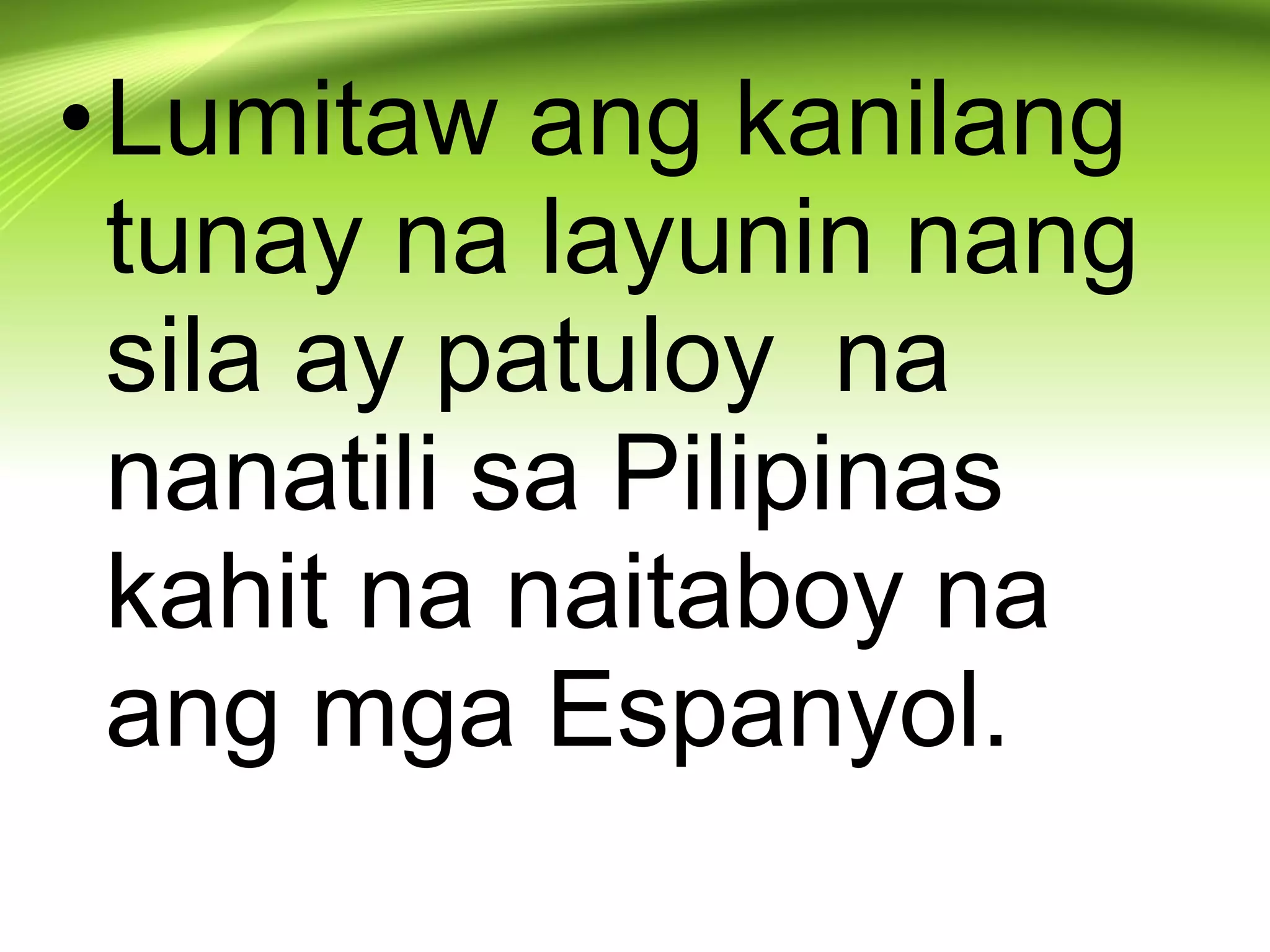 Ang Layunin ng mga Amerikano | PPT