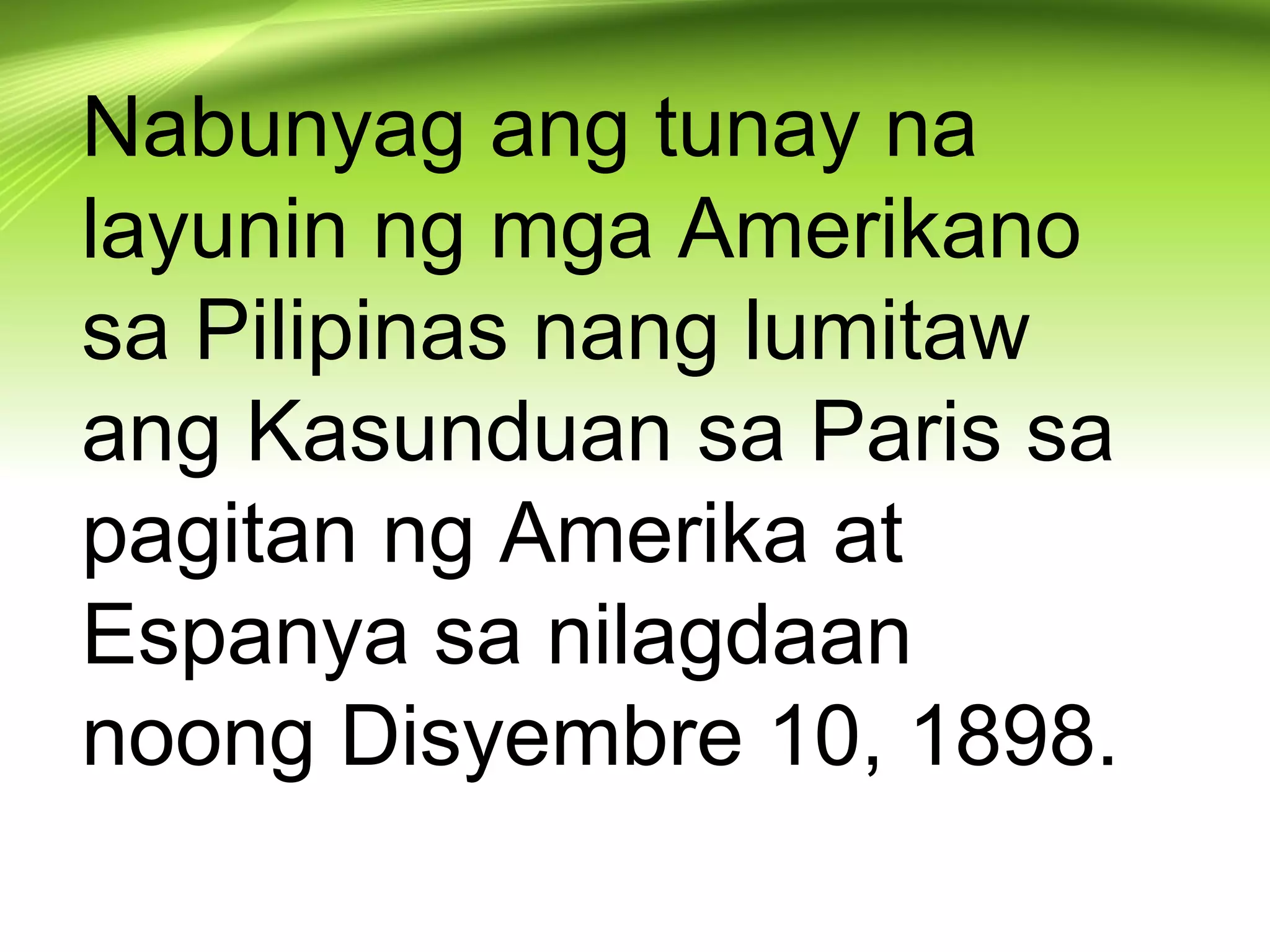 Ang Layunin ng mga Amerikano | PPT