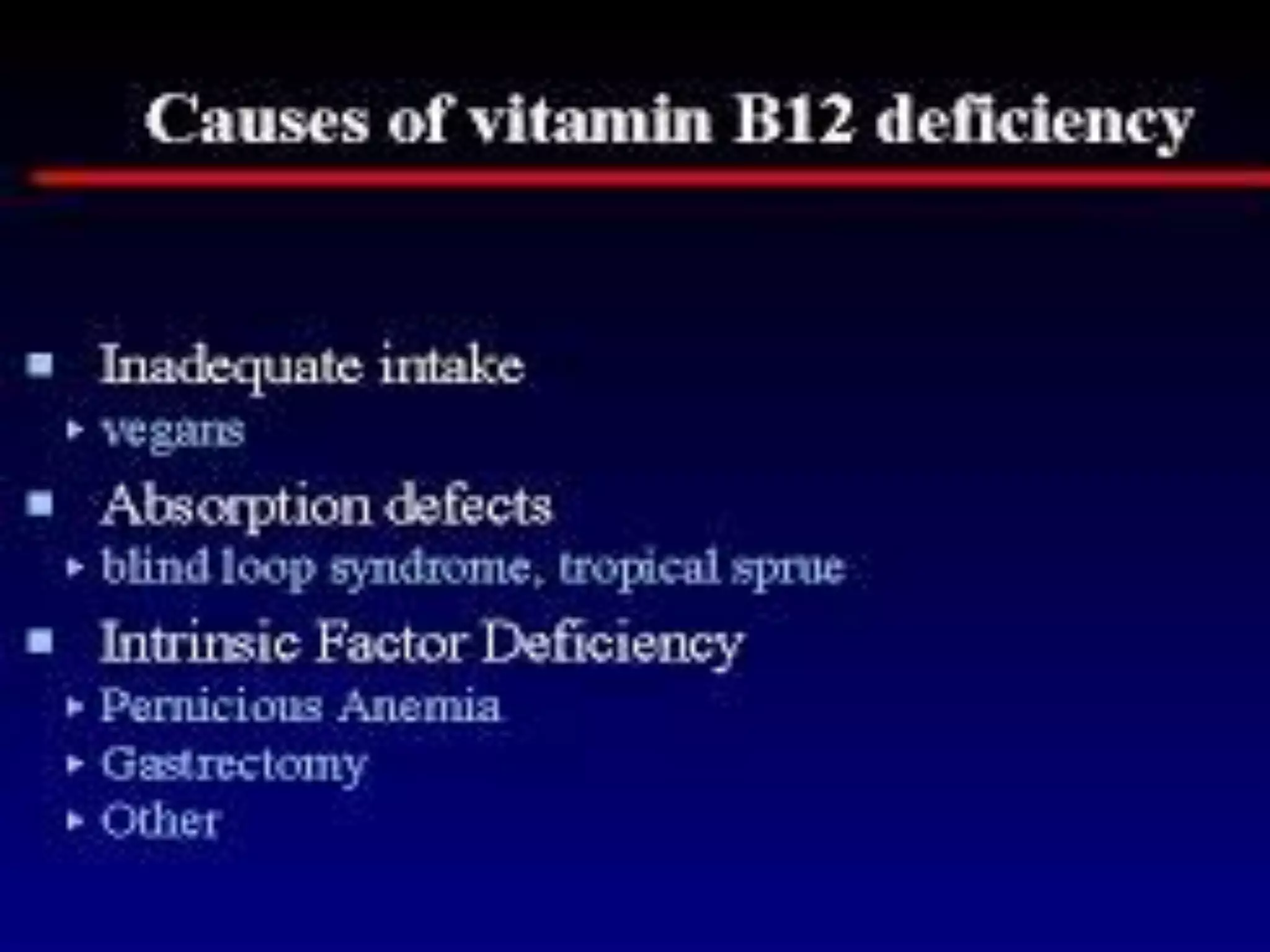 Vitamin B12 Deficiency | PDF