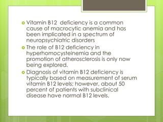 Vitamin B12 Deficiency | PDF