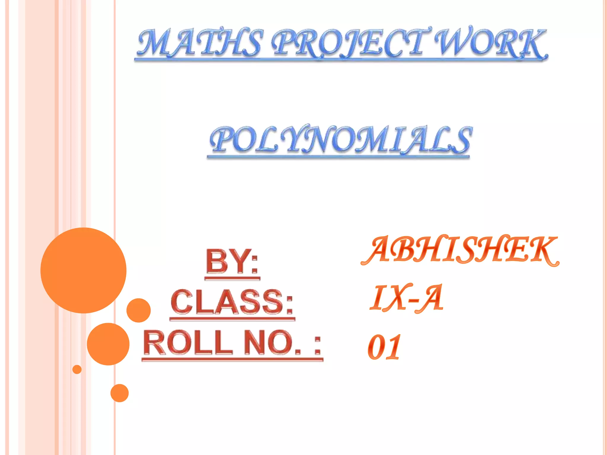 polynomials | PPT