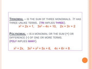 polynomials | PPT
