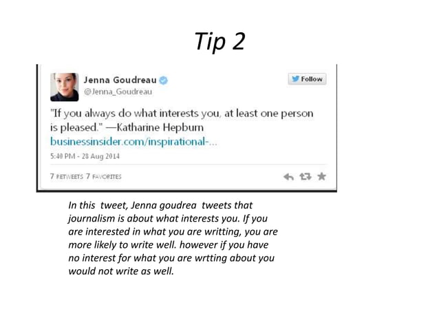 Top Tips for journalists | PPTX