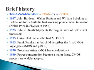 tri gate transistors | PPTX