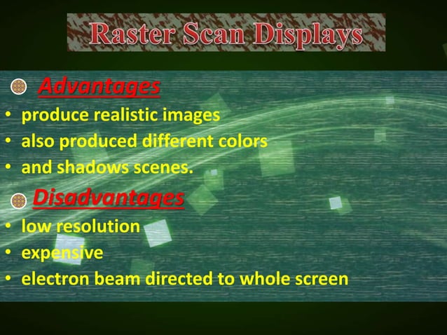 Raster Scan display | PPTX | Graphics Software | Computer Software and ...