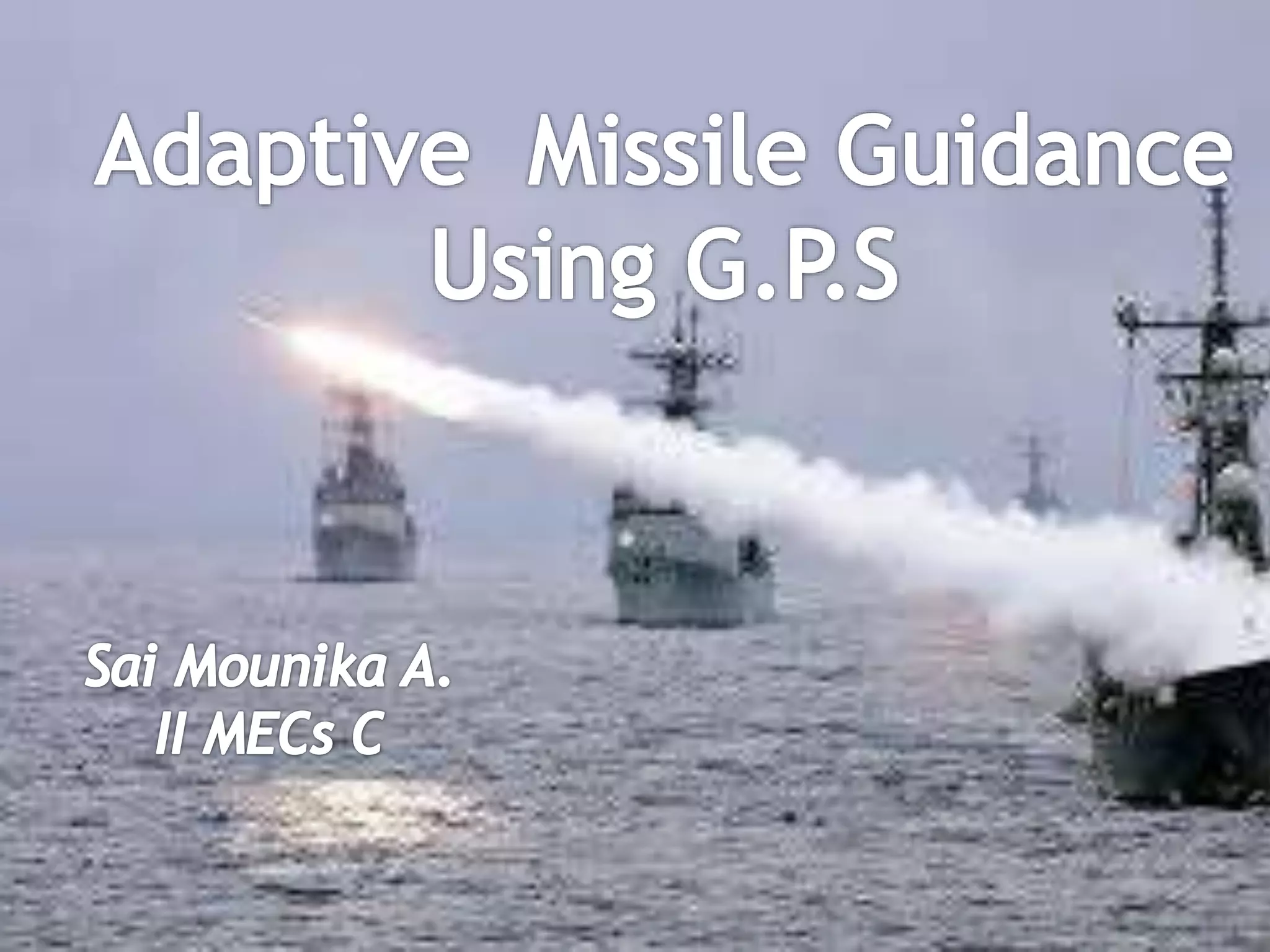 adapive missile guidance using gps | PPT