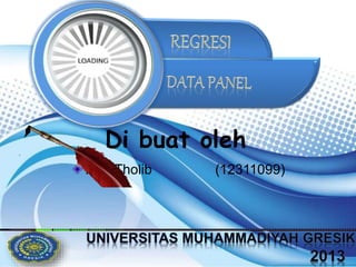 Regresi Data Panel | PPTX