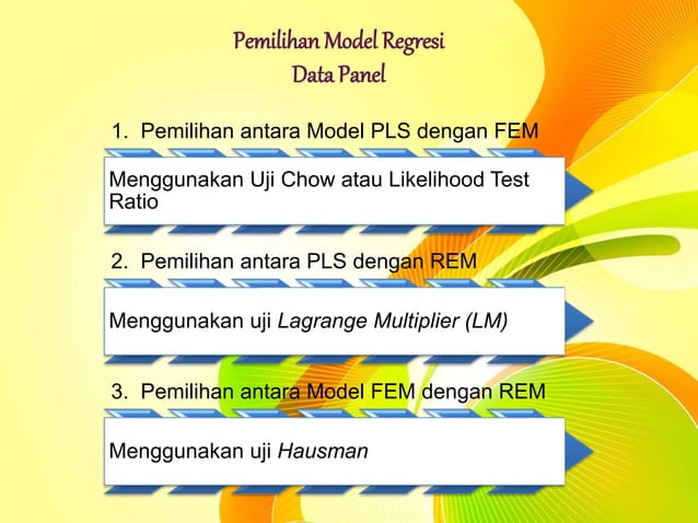 Regresi Data Panel | PPTX