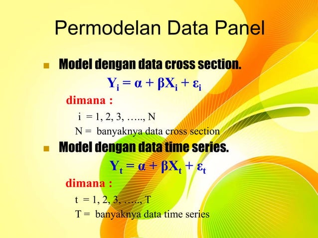 Regresi Data Panel | PPTX