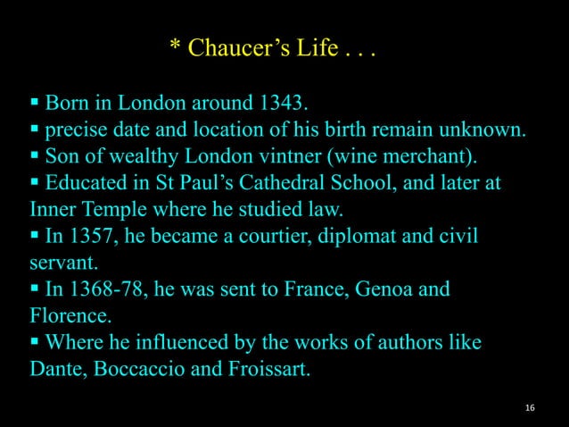 The Age of Chaucer | PPTX