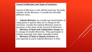 Working of instituations a chapter in civics revision notes | PPT