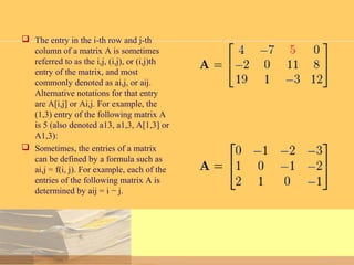 Matrix and Matrices | PPT