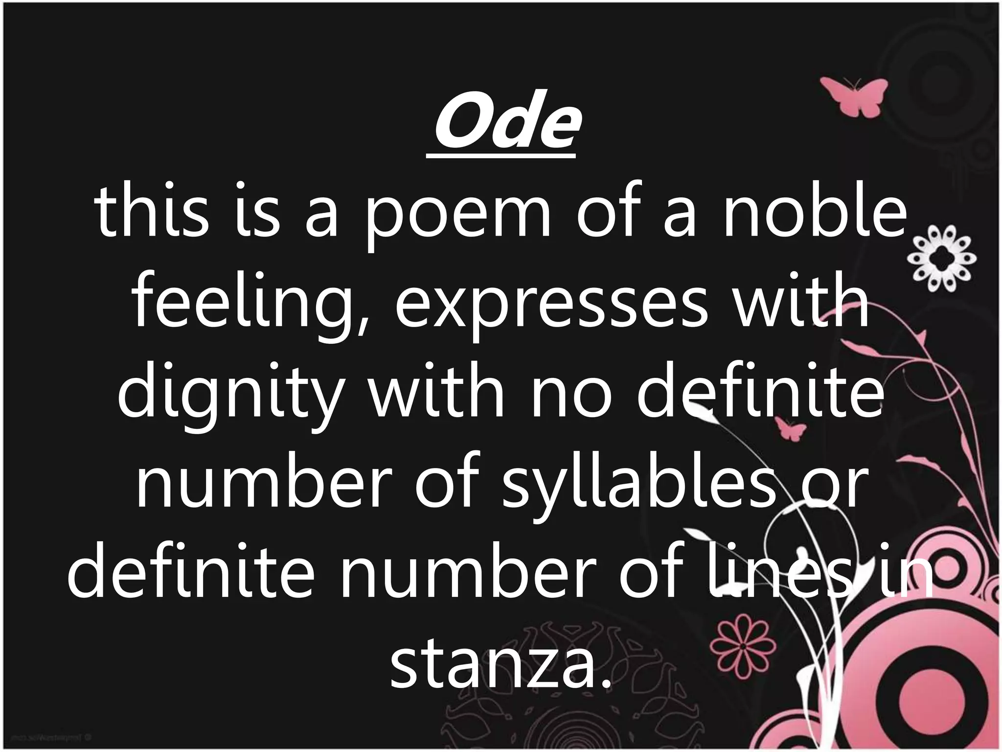 TYPES OF ,LYRIC POETRY | PPTX