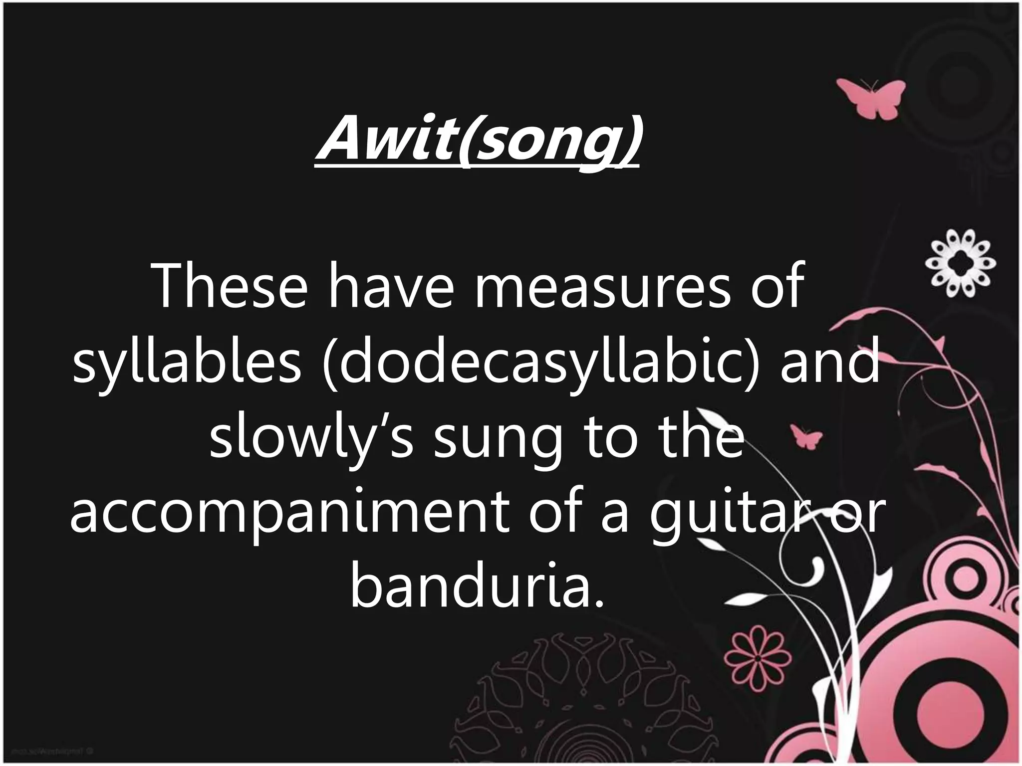 TYPES OF ,LYRIC POETRY | PPTX